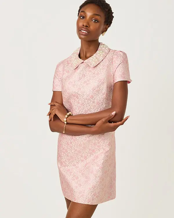 Lilly Pulitzer® Mylan Short Sleeve Shift Dress - Conch Shell Pink